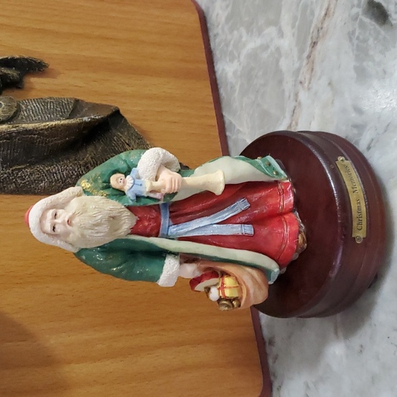 Source Unknown | Holiday | 8s Vintage Santa Musical Figurine Christmas ...